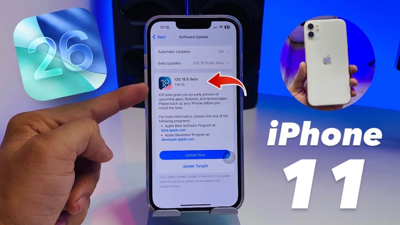 How to Update iOS 26 On iPhone 11 from iOS 18.5 (Step by step Updation ...