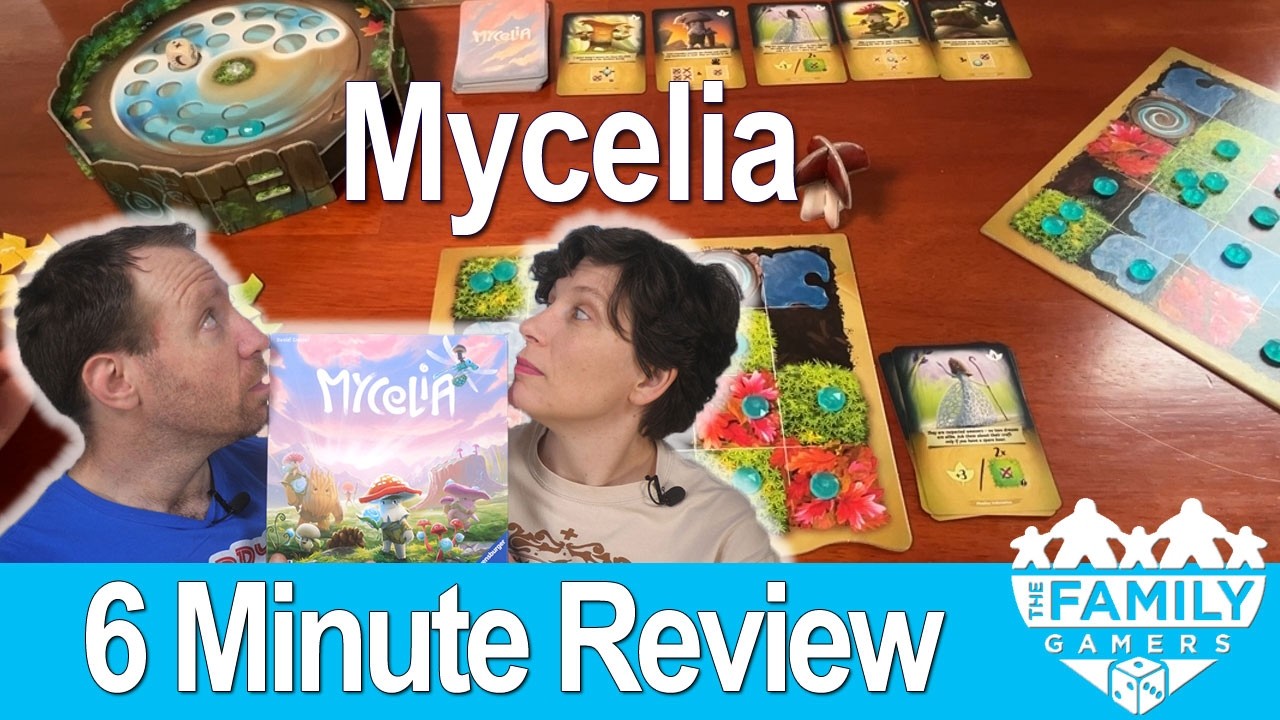 Mycelia - board game review - intro to deck building - YouTube