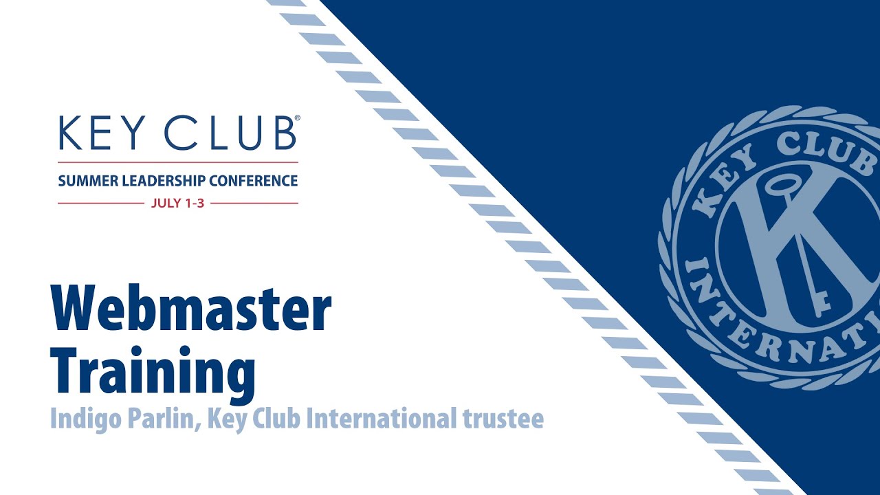 Webmaster Training - YouTube