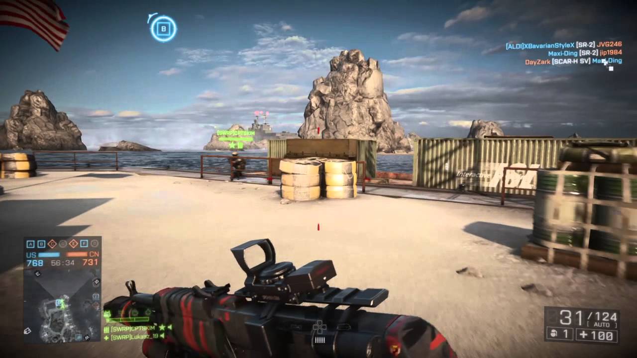 Battlefield 4 Crouch Moving - YouTube