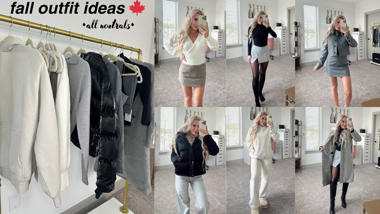 HUGE fall clothing haul + FALL OUTFIT IDEAS 🍁 || fall wardrobe staples ...