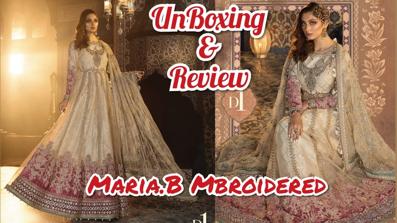 Maria.B Mbroidered Collection |2019|2020| UnBoxing | Review| Video ...