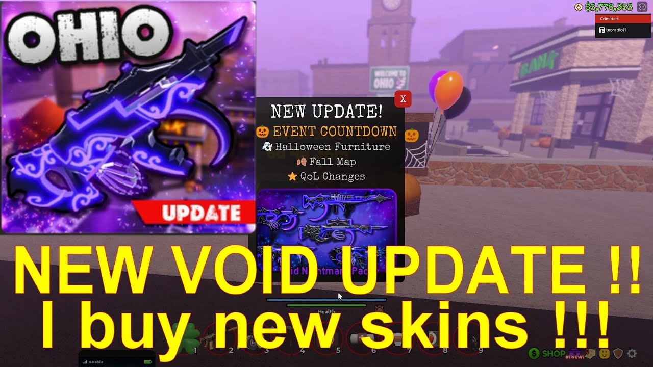 ROBLOX - OHIO - NEW VOID UPDATE before Halloween new guns skins i buy ...