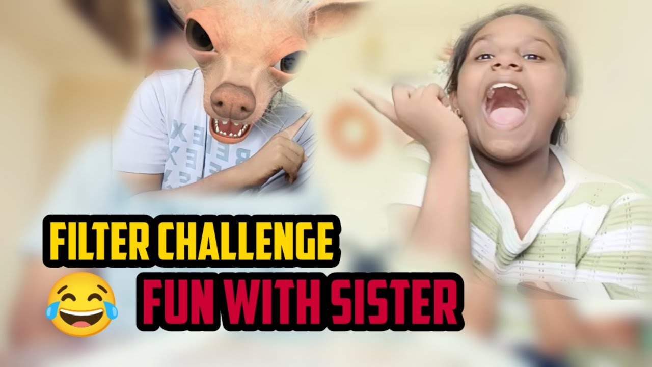 Filter Challenge With My Sister||Fun With My Sister||Fun Vlogger - YouTube