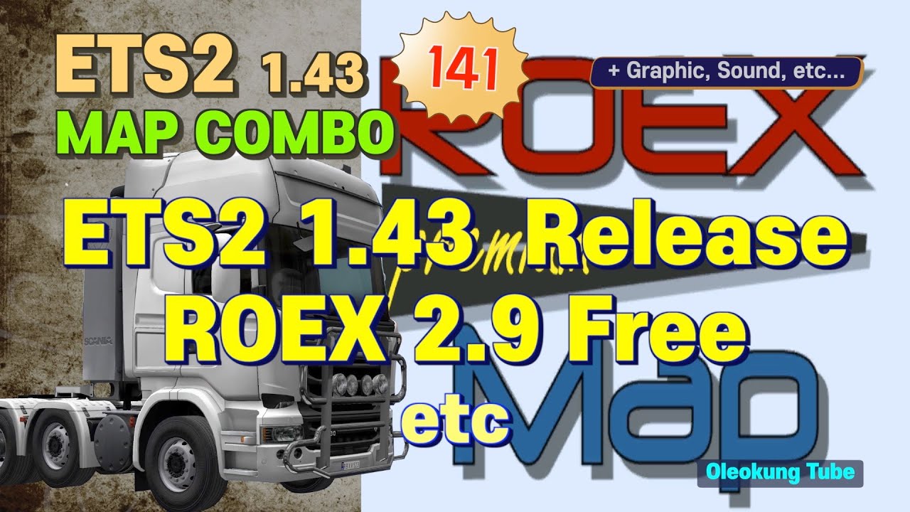 How to make ETS2 1.43 Map Combo | ROEX 2.9 Free | etc..etc.. - YouTube