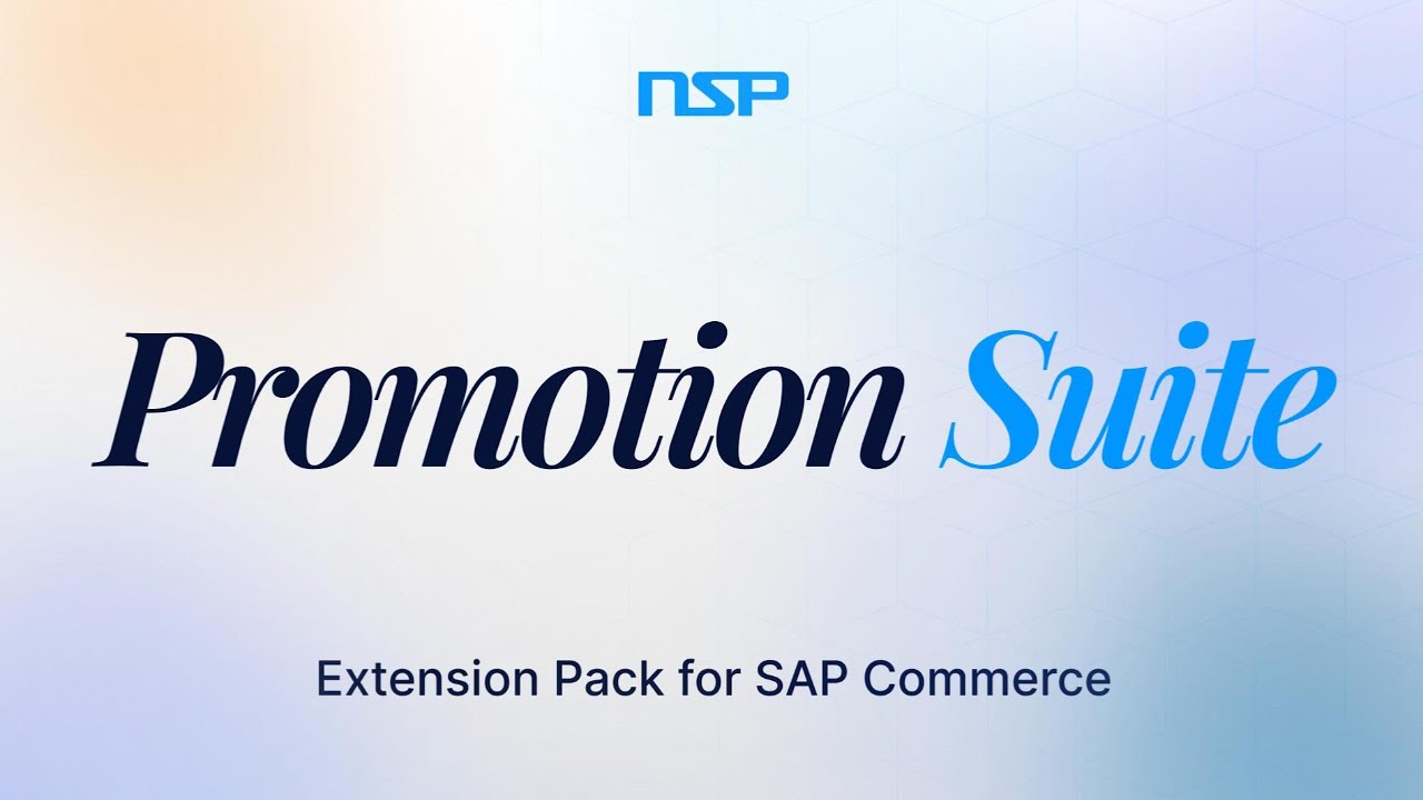 NSP Promotion Suite for SAP Commerce – Full Feature Overview - YouTube