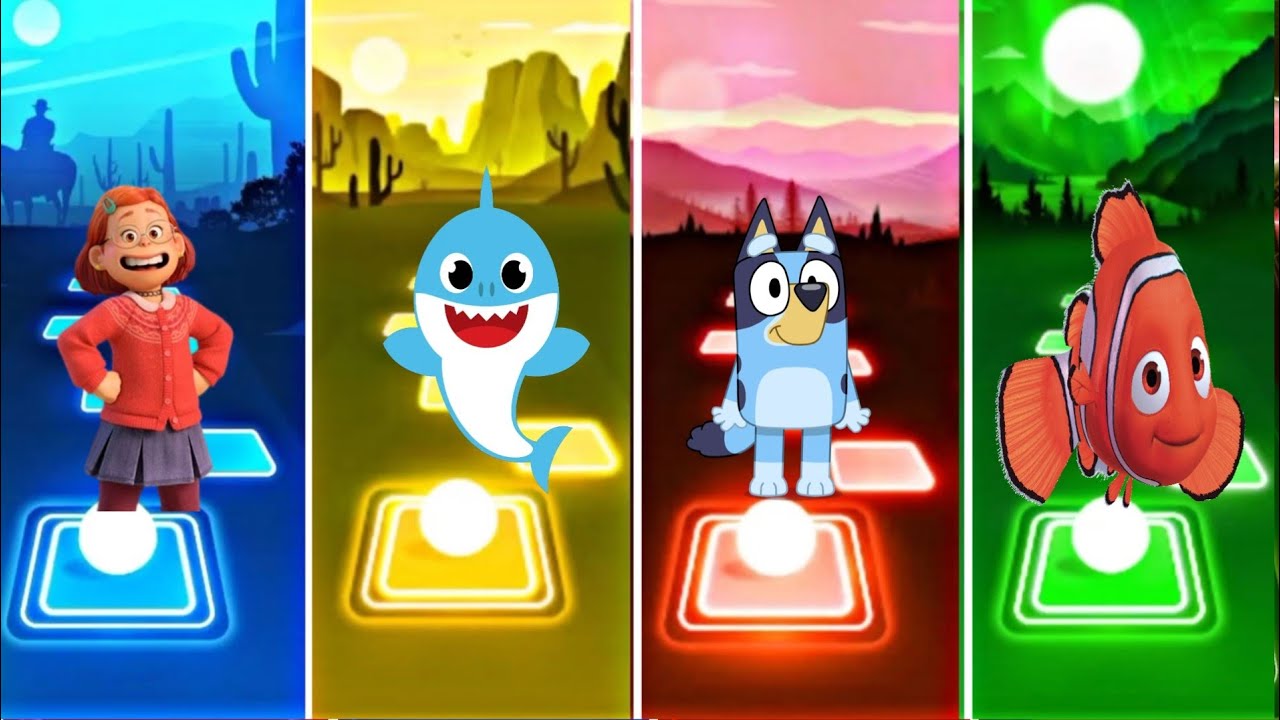 Turning Red🆚Baby Shark🆚Bluey🆚Finding Nemo🌟Who is best?? - YouTube