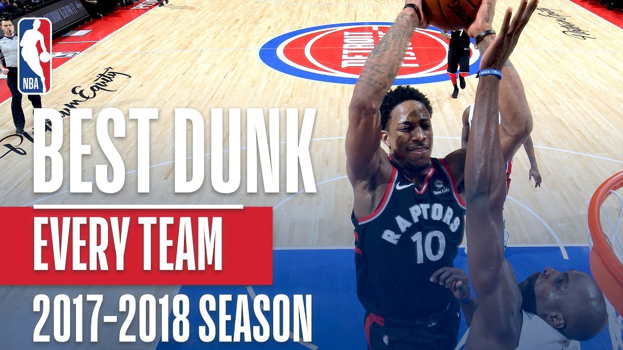 Best Dunk From Every NBA Team | 2017-2018 Season - YouTube