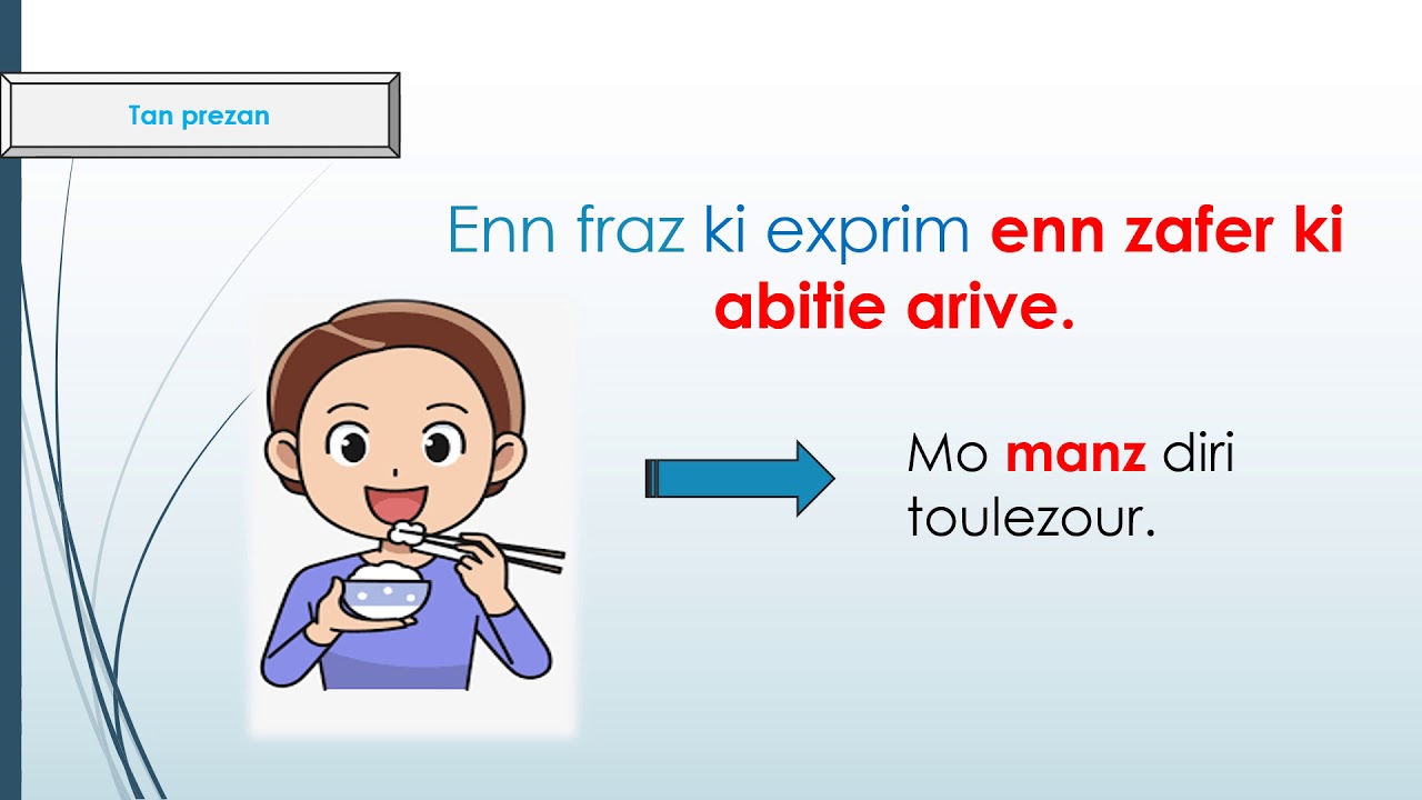 Letan verb - tan prezan - YouTube