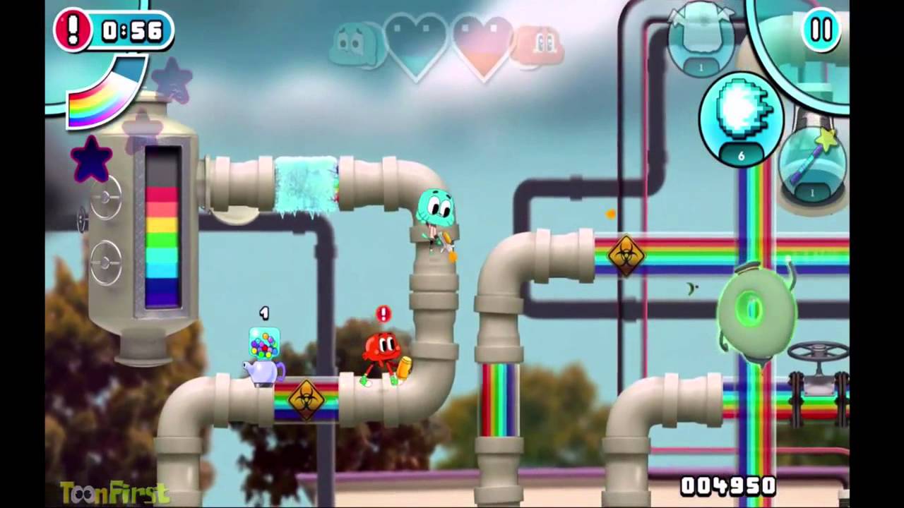Rainbow Ruckus The Amazing World of Gumball Walkthrough 2 5~10 iOS ...