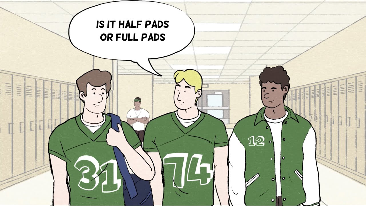 Half pads? Full pads? Football Coach Bill's Everyday Problems - YouTube