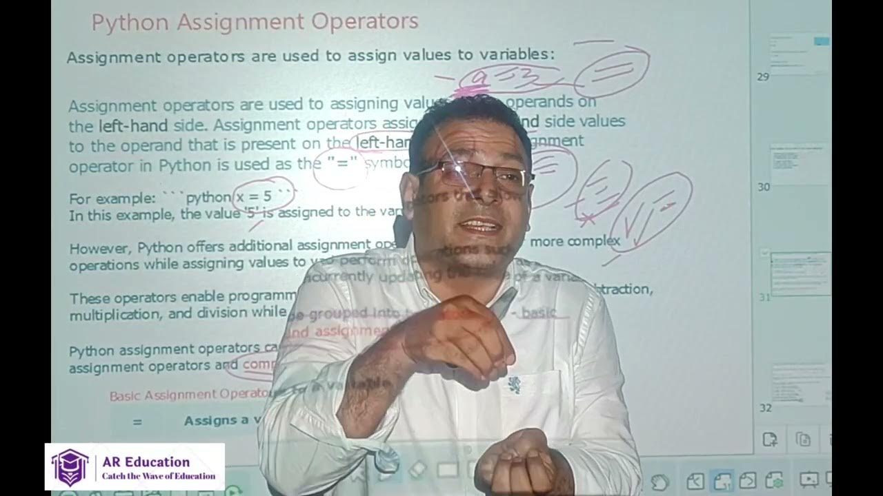 Python Assignment Operators (Lecture 05) - YouTube