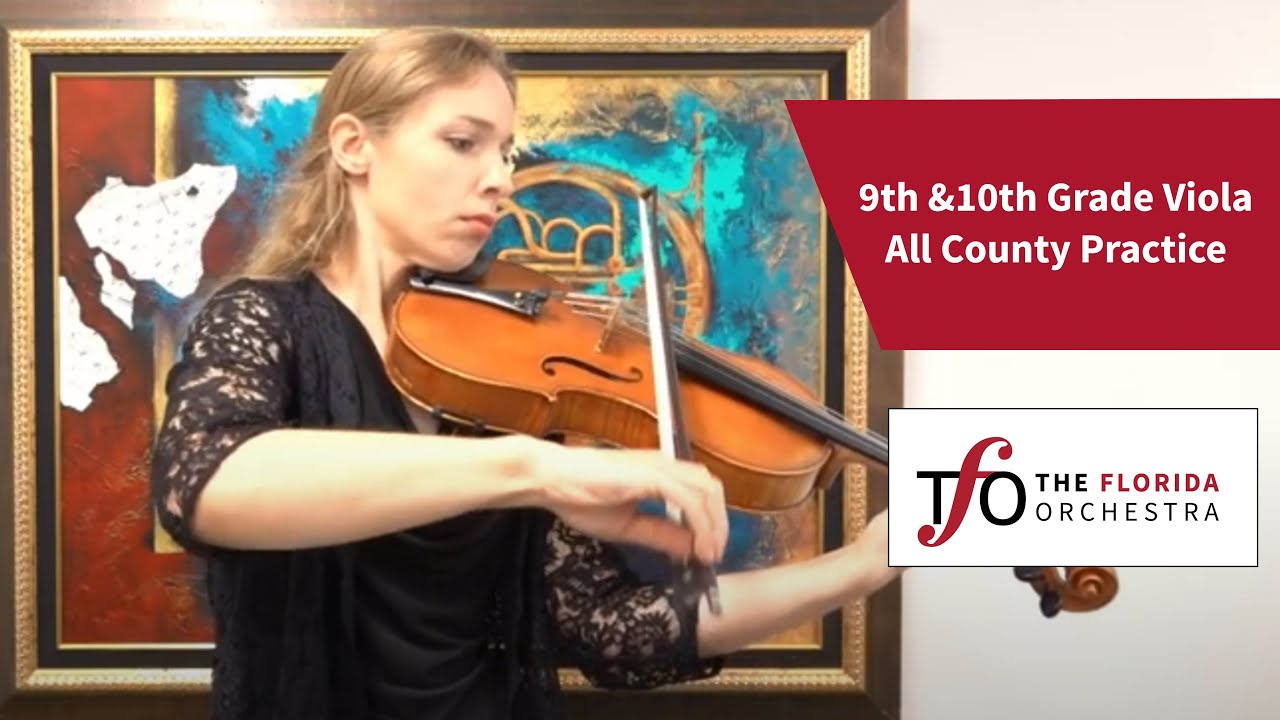 9th &10th Grade Viola All County Practice - YouTube