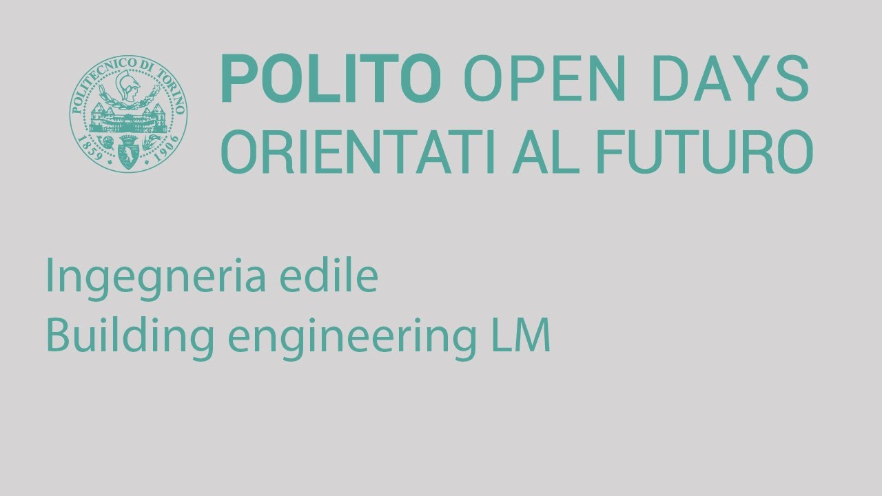 🇮🇹 Ingegneria edile / Building engineering - YouTube