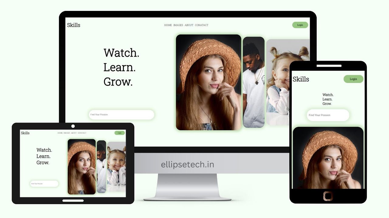 Project 3 | Responsive Web Design in HTML & CSS | #project3 - YouTube