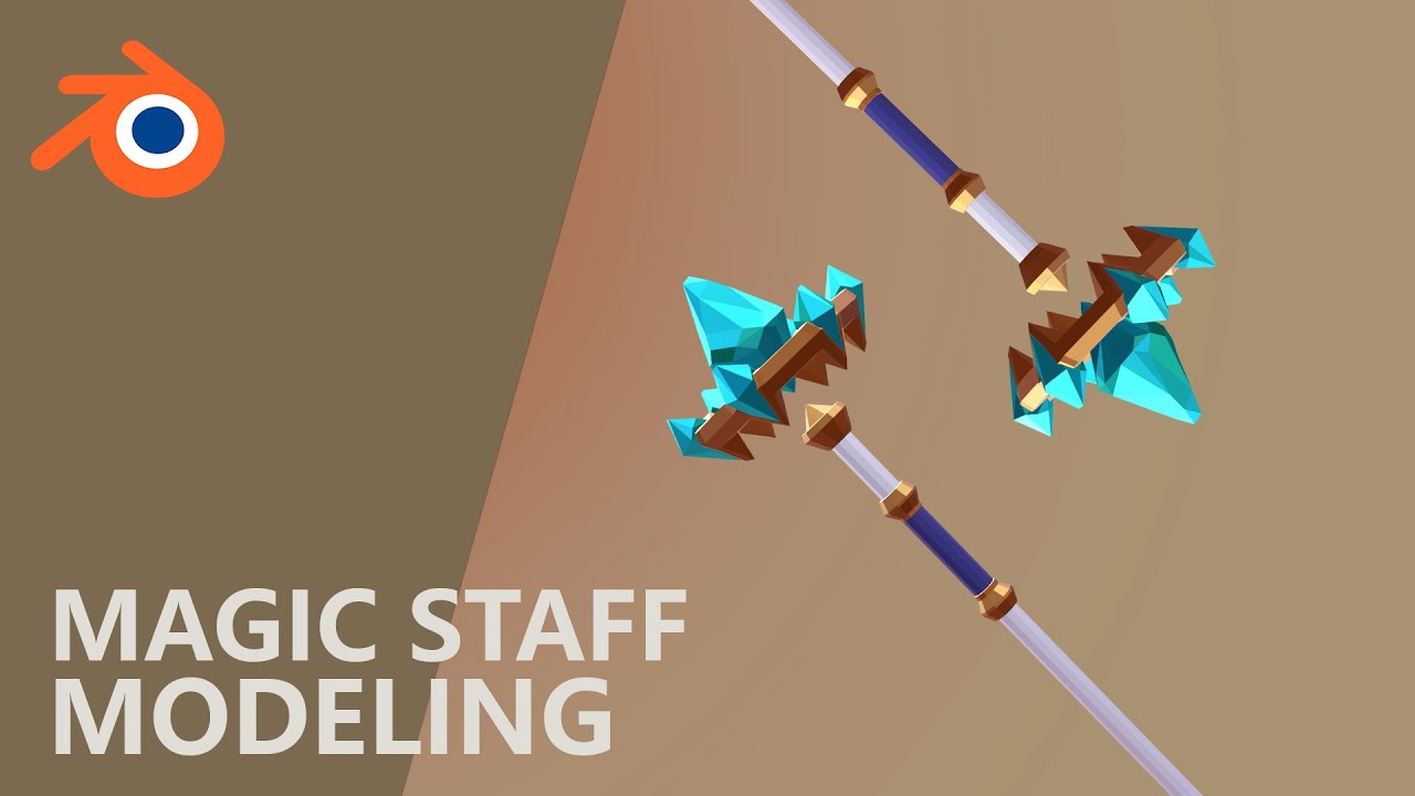Modeling Magic staff in Blender for Beginner 2025 - YouTube