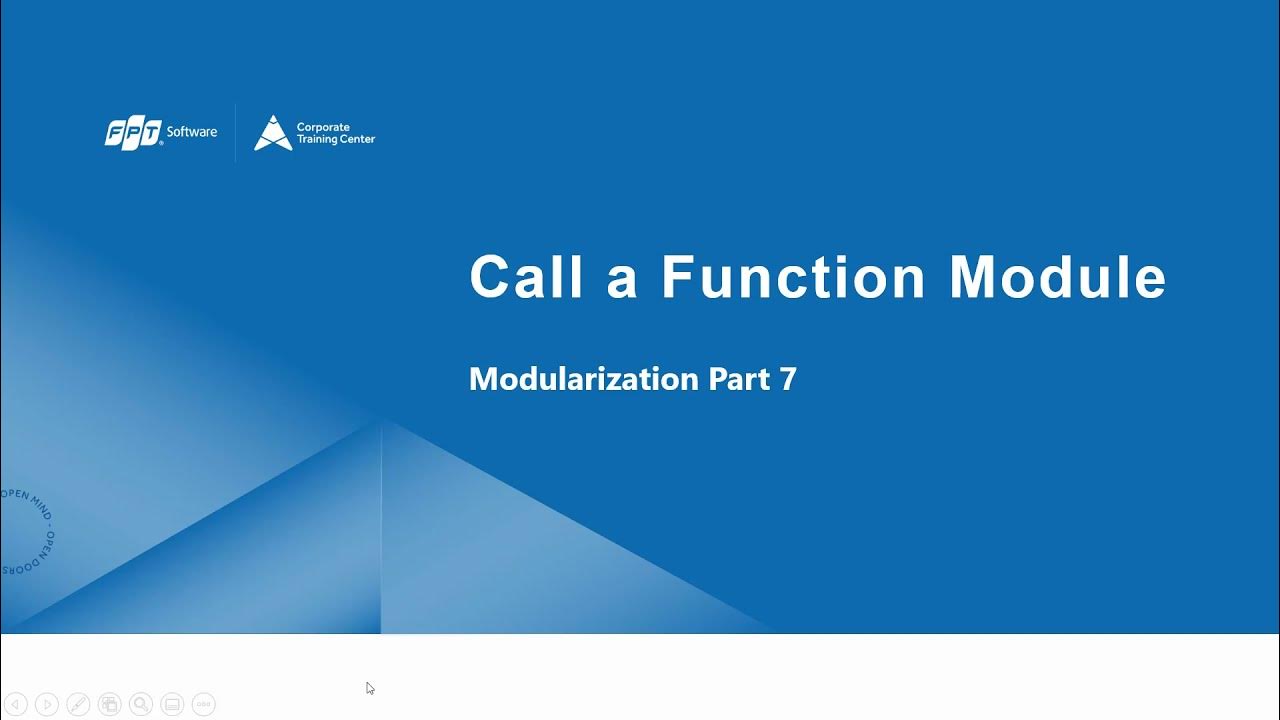 ABAP Course 07 - Modularization Part 7 - Calling a Function Module ...