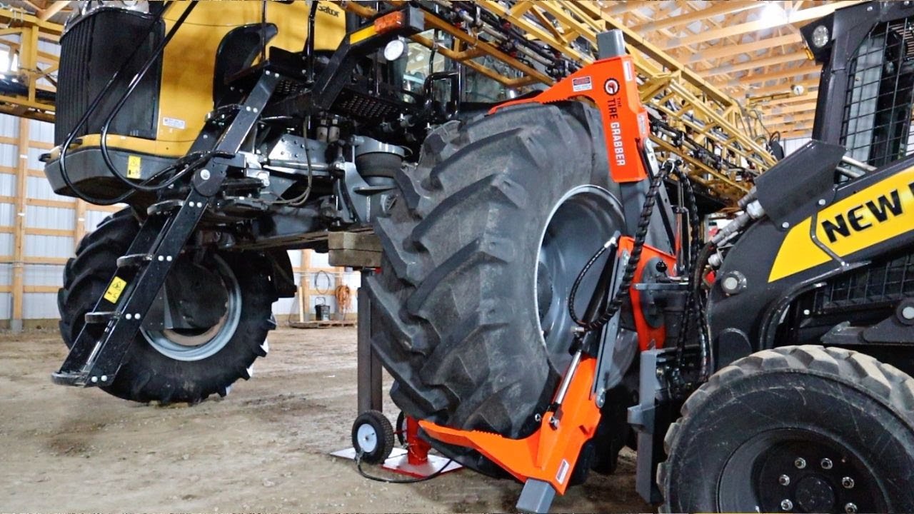 Changing Sprayer Tires With The TireGrabber - YouTube