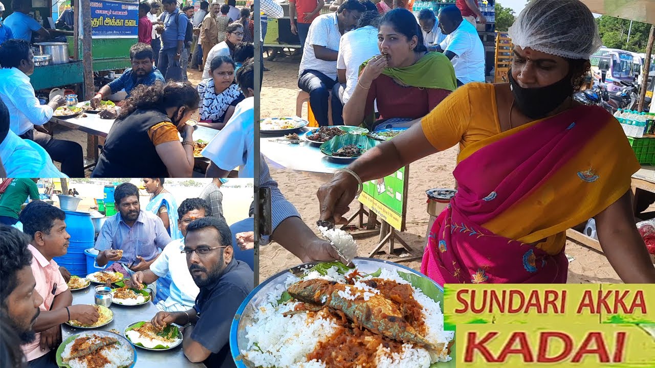 Heavy Crowd @ SUNDARI AKKA KADAI @ Marina Beach, Chennai | Street Food ...