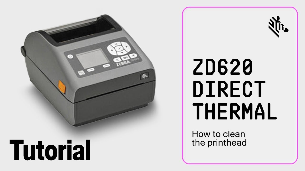 Zebra ZD620D How To: Clean the Printhead - YouTube