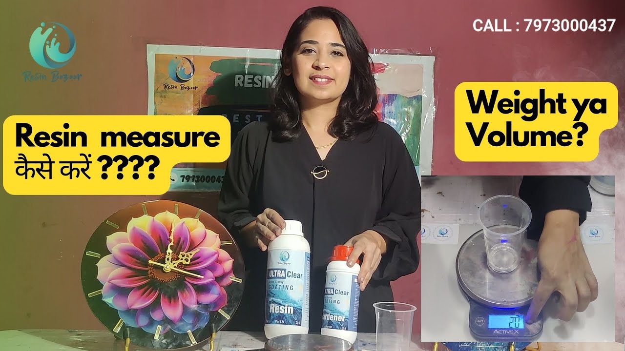 Resin Art How to use Weighing scale by Resin Bazaar Mob: 7973000437 ...