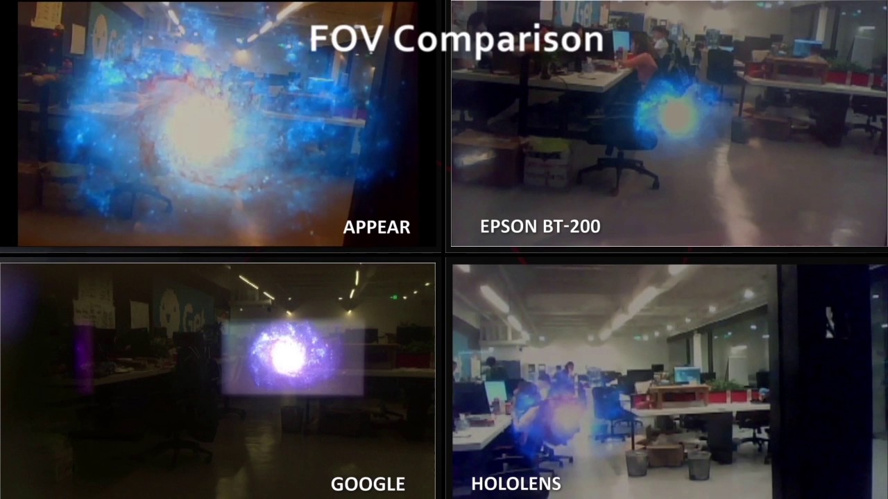 Mixed Reality Headset whose FOV is much larger than HoloLens - YouTube