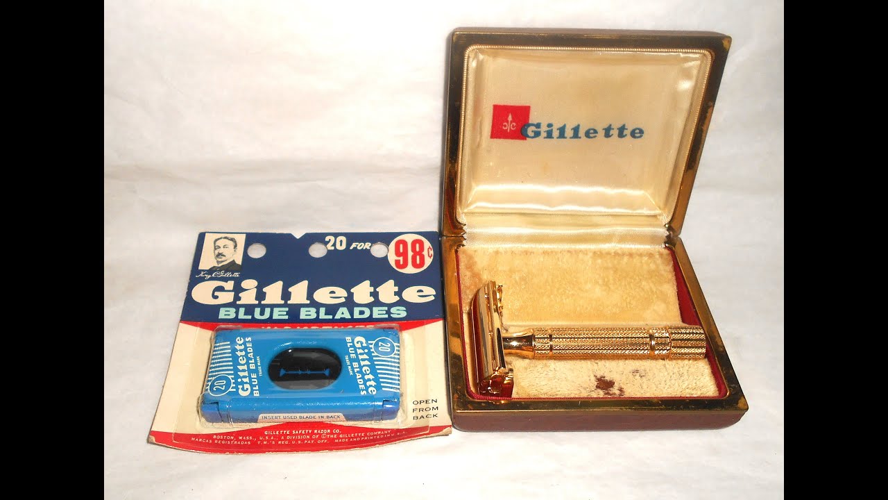 Gillette 1955 Diplomat Razor Refurbished Replated 24 Carat Gold A2 ...