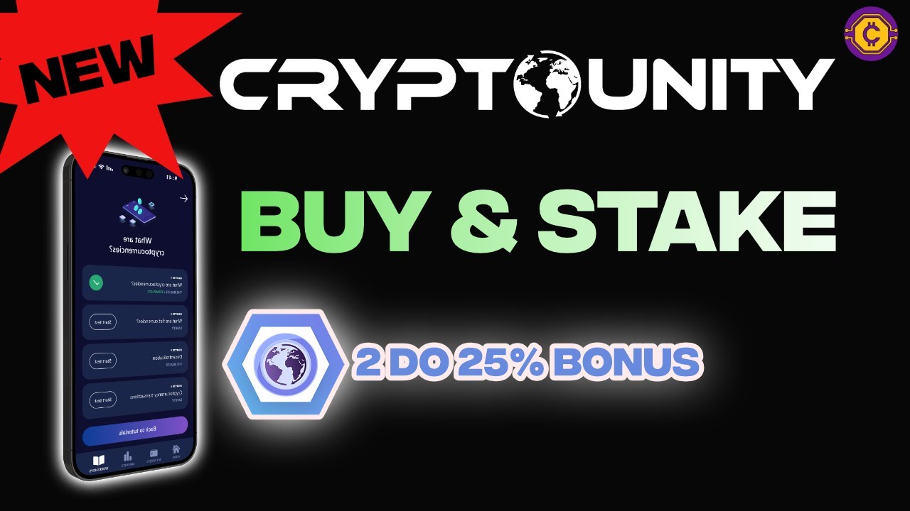 CRYPTOUNITY | Novi BUY & STAKE Kripto Prozvoid na CUT Mjenjacnici Kriptovaluta - YouTube
