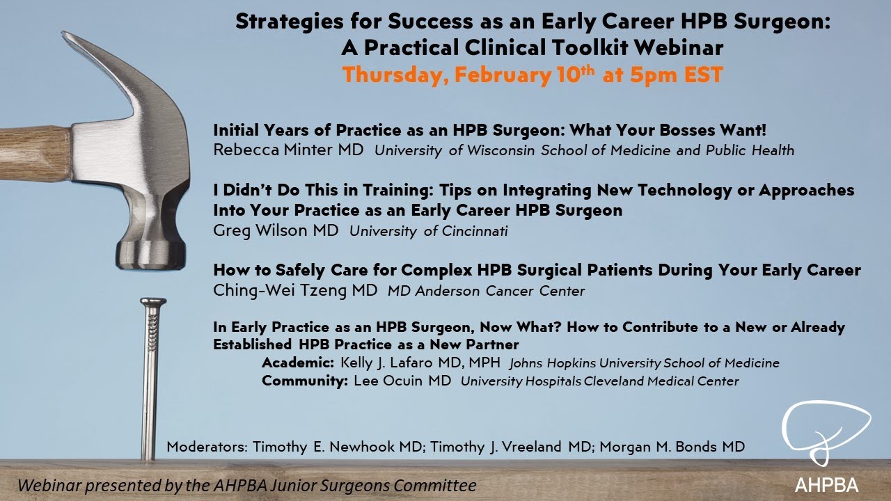 Strategies for Success as an Early Career HPB Surgeon: A Practical ...