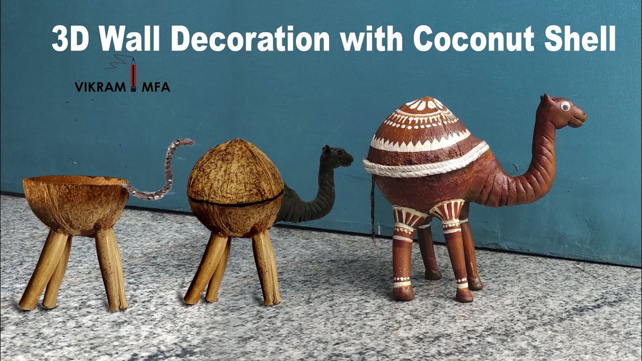 Coconut shell craft camel coconut craft/easy coconut craft ideas at ...