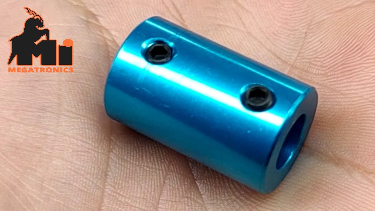 58RCB-G27 | Aluminum coupling 5 to 8mm coupler shaft rod blue - YouTube