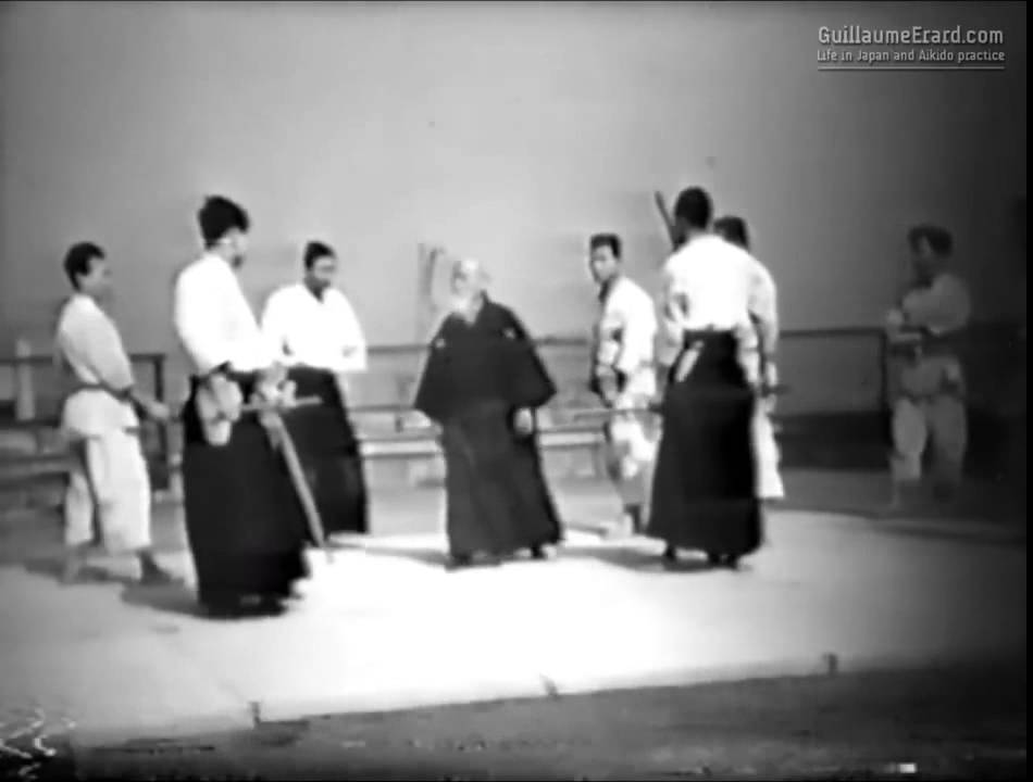 Morihei Ueshiba Rare Aikido Demonstration 1957 - YouTube