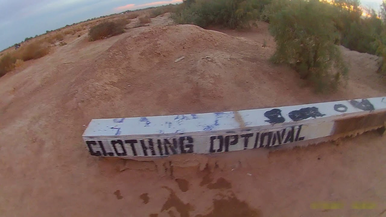 V0015 Slab City Hotspring bathing in the Buff - YouTube