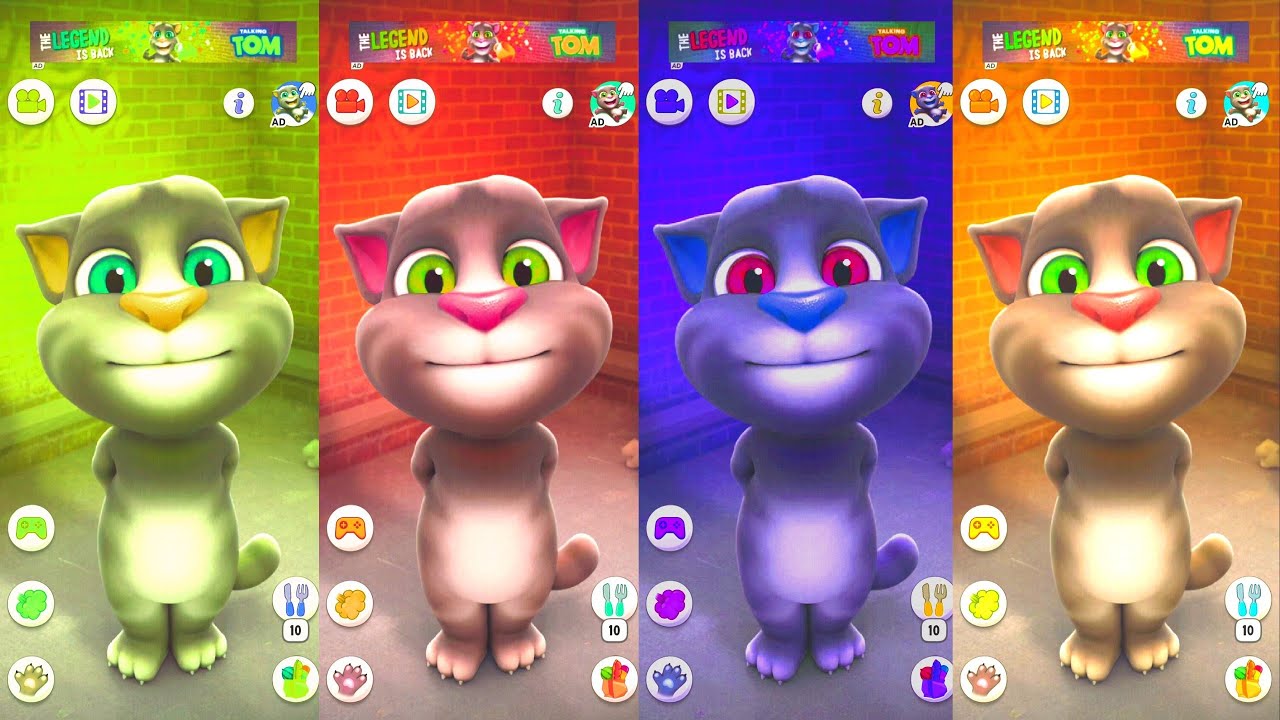 My Talking Tom colours funny movement || Talking Tom 🔴 All NEW Episodes ...