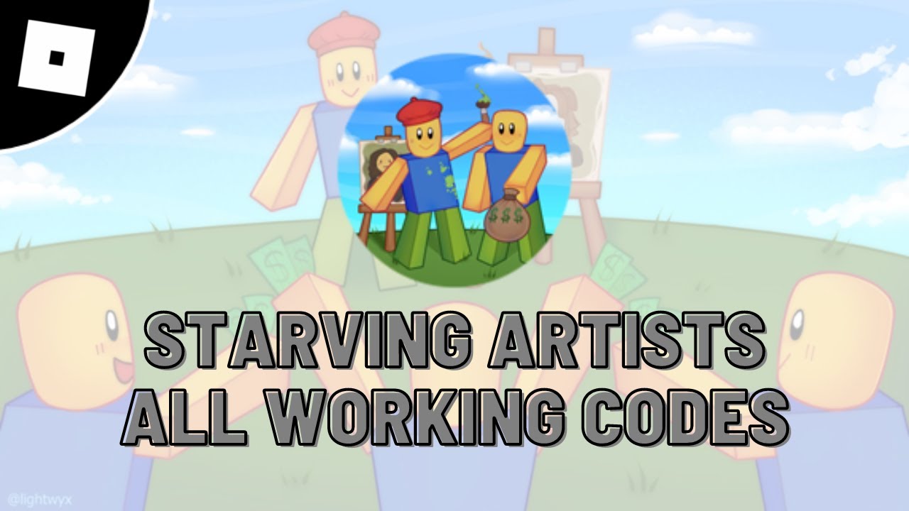 new working codes in starving artists roblox - YouTube