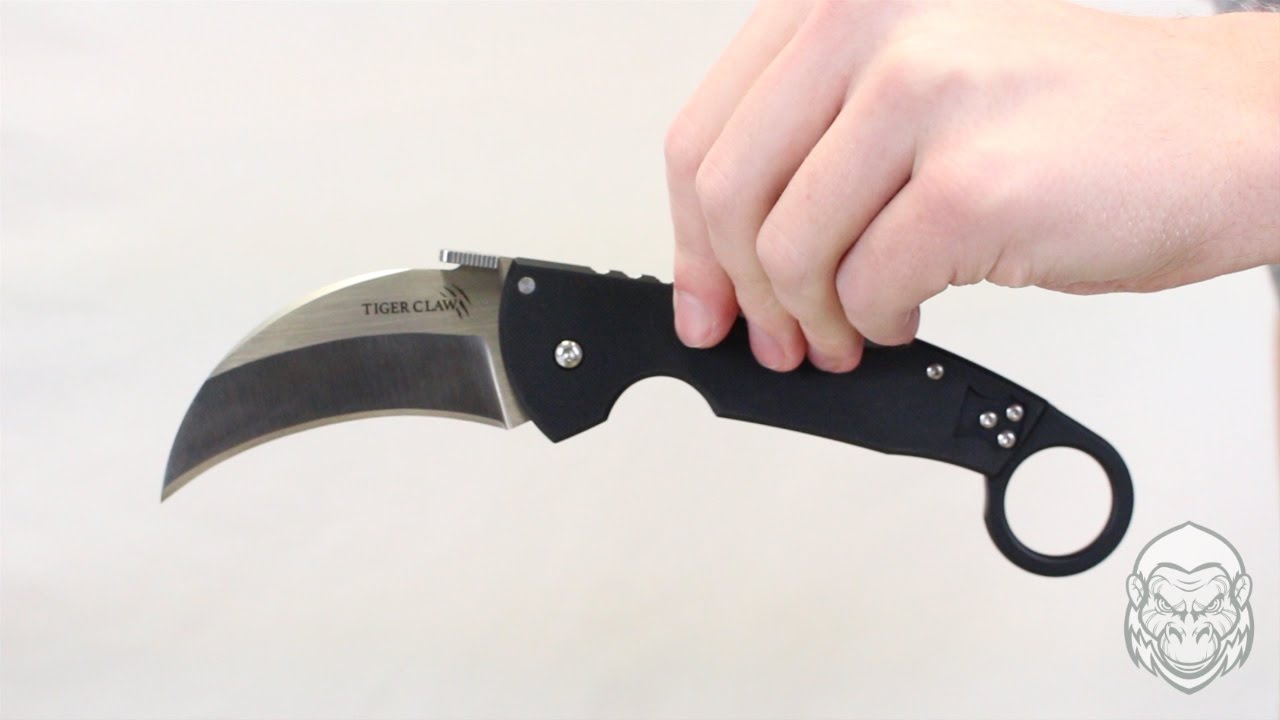 Cold Steel Tiger Claw Karambit - YouTube