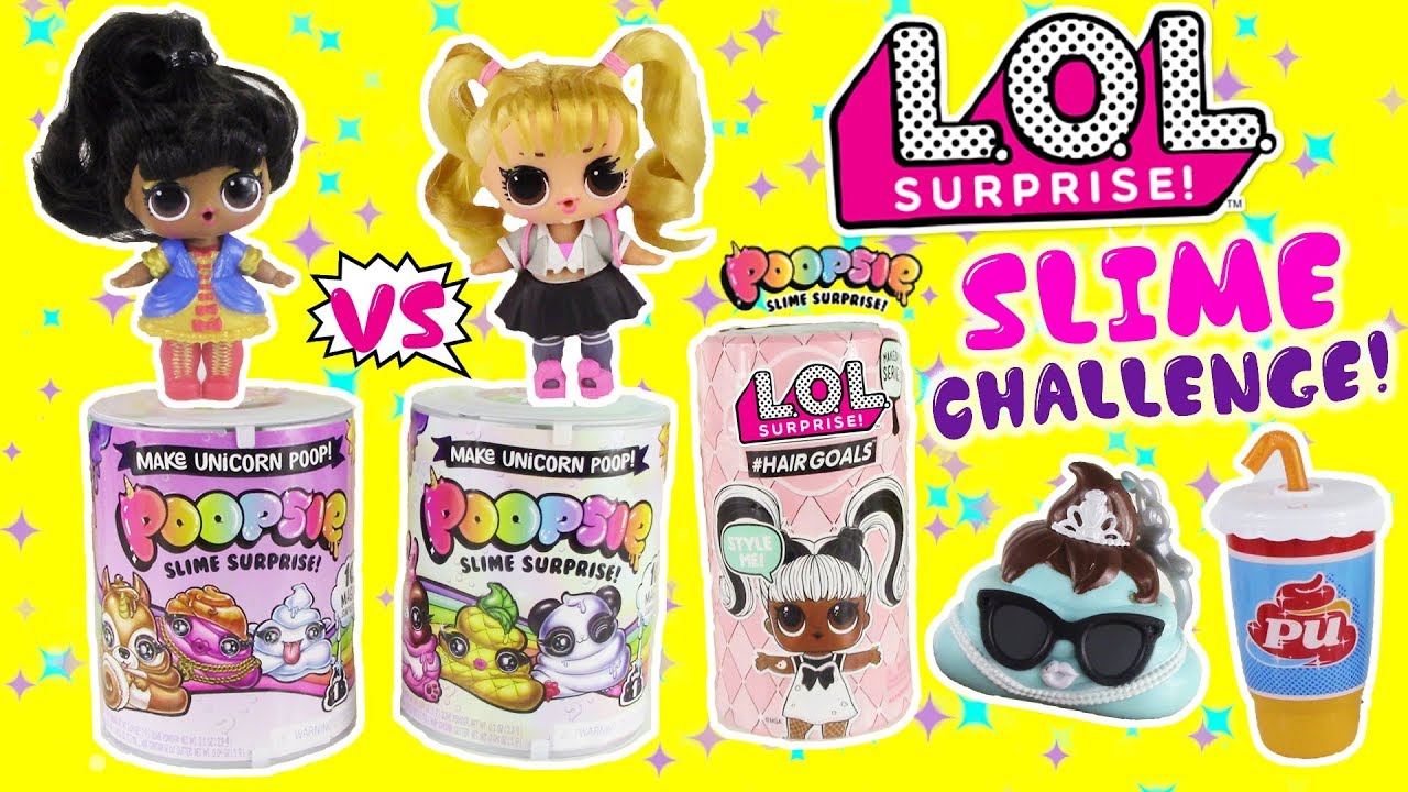LOL Surprise SLIME Challenge Oops Baby VS Her Majesty! #Hairgoals ...