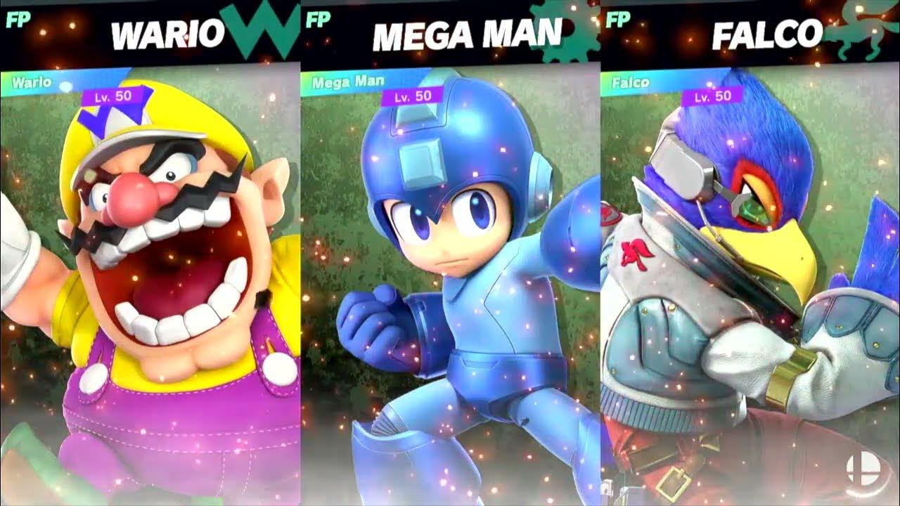 Super Smash Bros Ultimate Amiibo Fights 11pm Finals Wario vs Mega Man vs Falco - YouTube