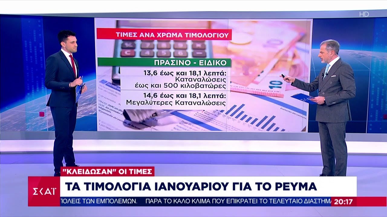 «Κλείδωσαν» οι τιμές για τα τιμολόγια ρεύματος Ιανουαρίου – Χαμηλότερες ...