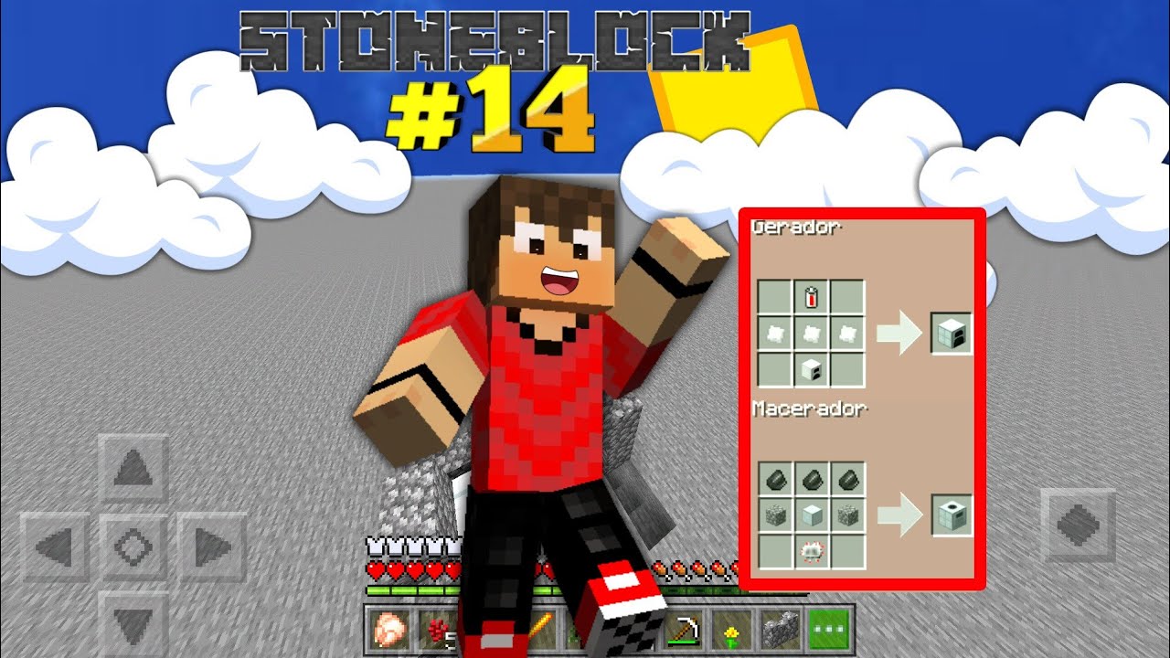 Stoneblock o mapa #14 Minecraft com mods (primeira máquina industrialCraft) HORIZON o novo ...