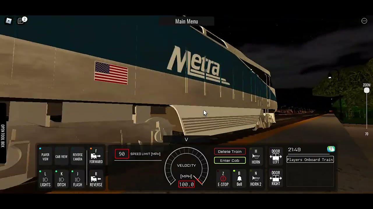 Roblox: Metra Express Train blasting by high speed at 100 mph with ...