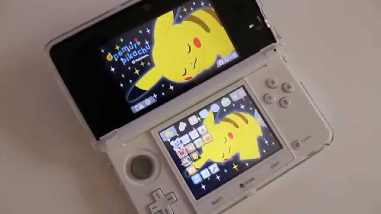 Pikachu 3ds Home Theme. Onemuri Pikachu theme - YouTube