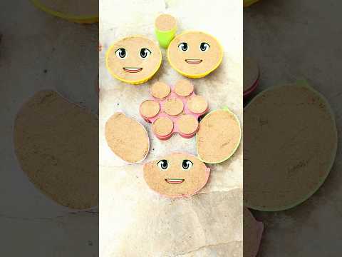 🍌OMG Amazing surprise as soon as the Sand Cup Cake breaks 🫒 #shortsfeed​ #youtube​ #viral​