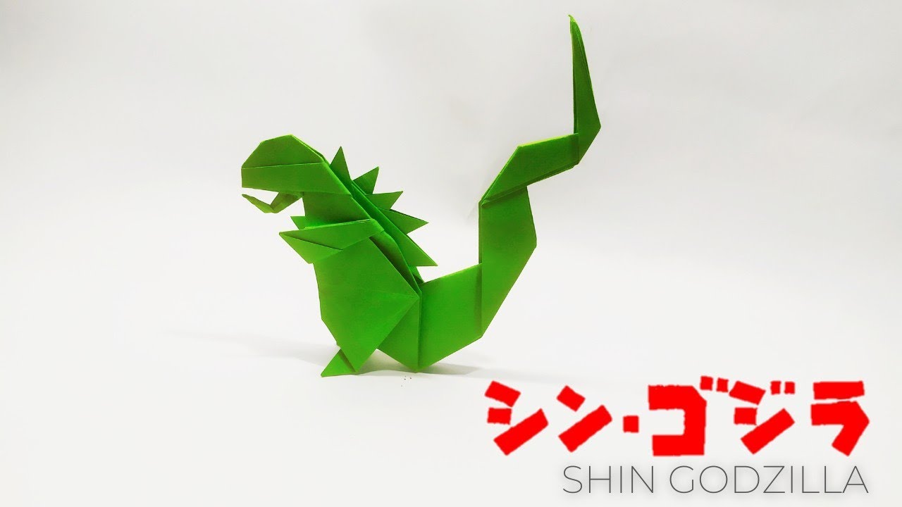 SHIN GODZILLA | How To Make Origami Godzilla | Cara Membuat Origami ...