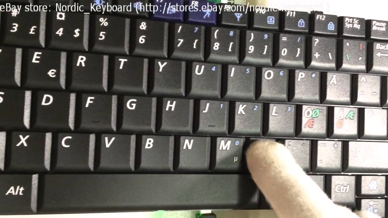 Nordic Keyboard for Samsung R60 R70 R503 R510 R560 P560 R509 - YouTube