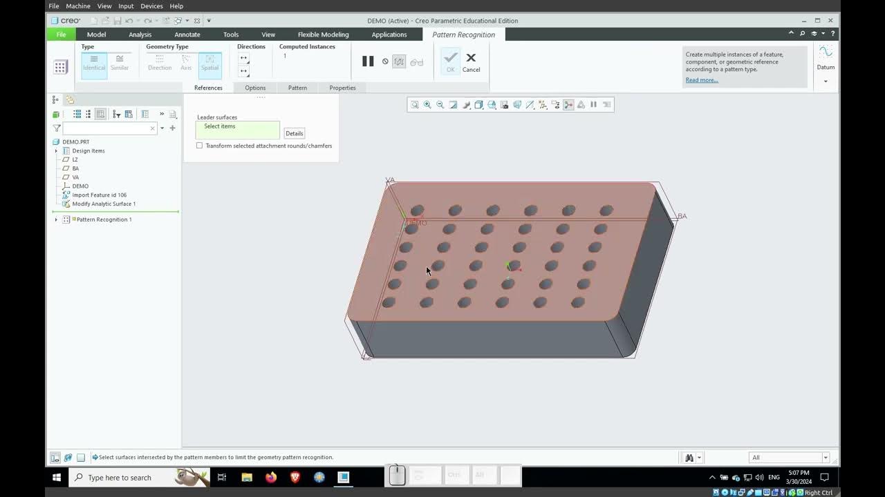 PTC Creo 10: How to import and modify a STEP file using flexible ...