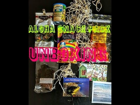 Aloha Snack Pack Unboxing | December 2016 - YouTube