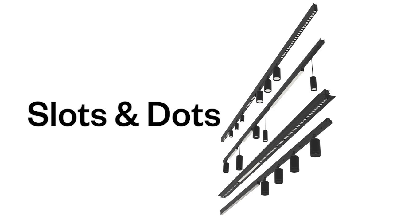 Slots and Dots Track Lighting System - YouTube