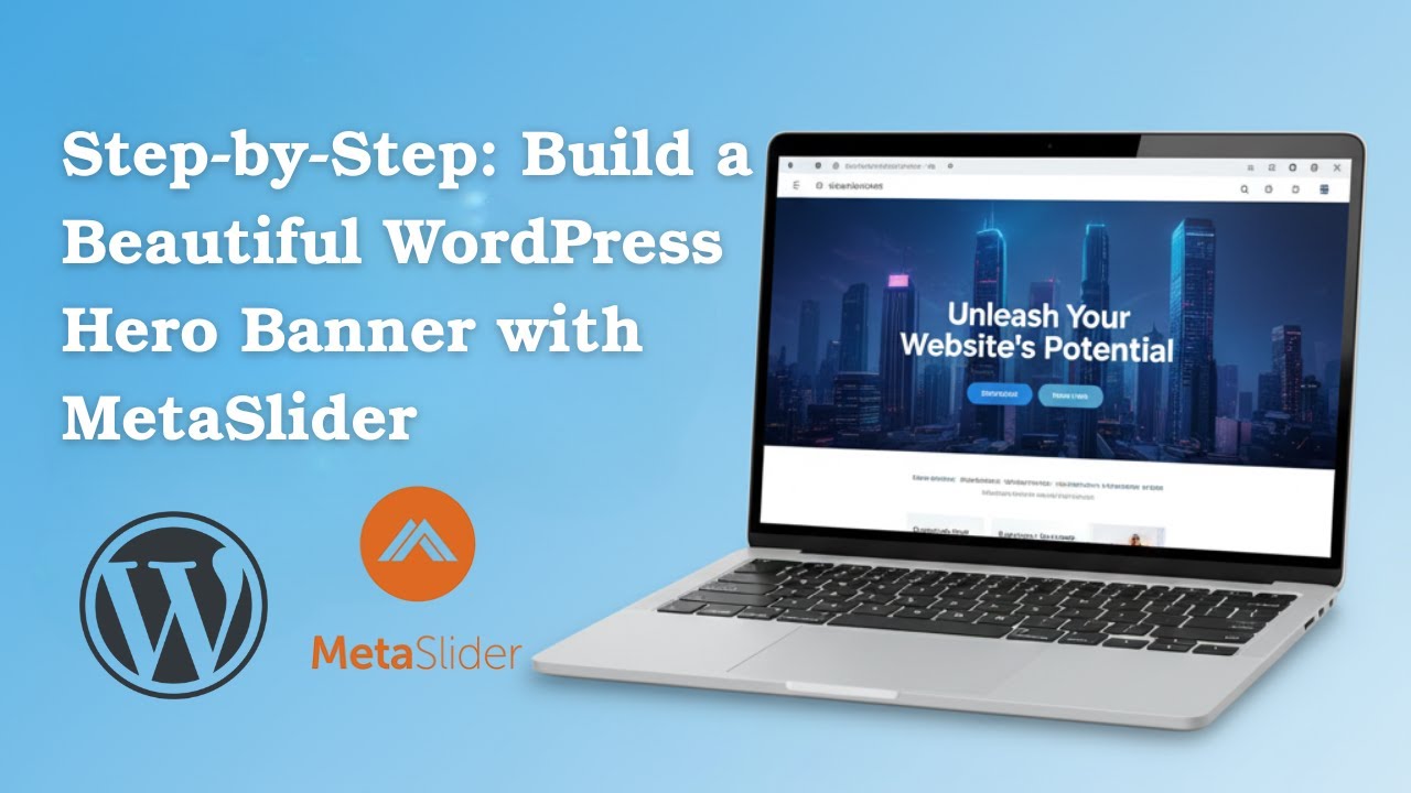 How to Create a Stunning Hero Banner in WordPress - YouTube