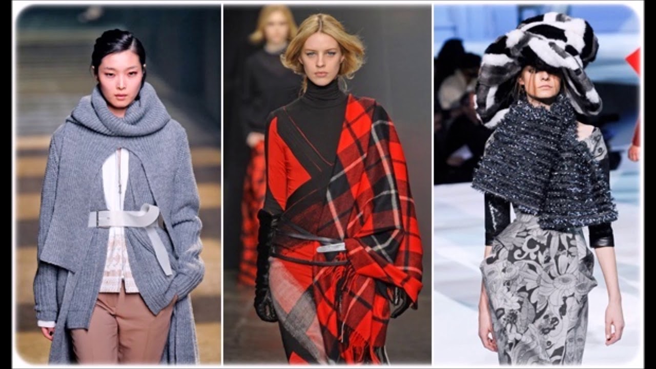 Pončo, ponco zenska moda jesen zima - YouTube